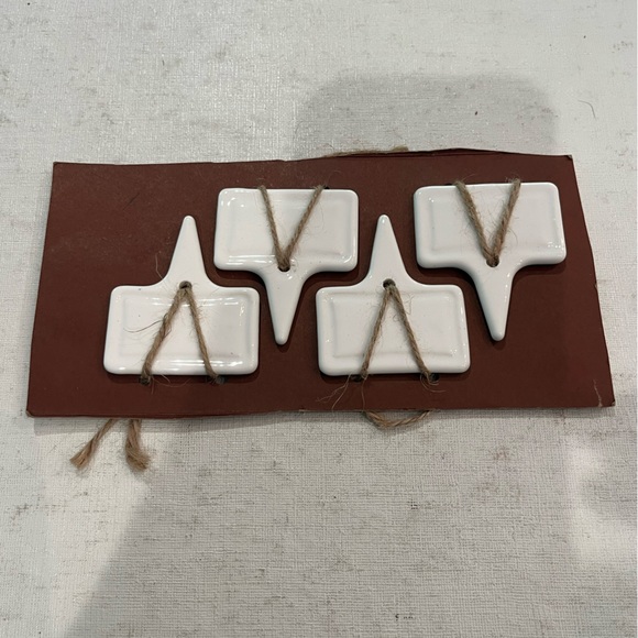 Kitchen | White Porcelain Style Cheese Appetizer Stake Labelssigns Set ...